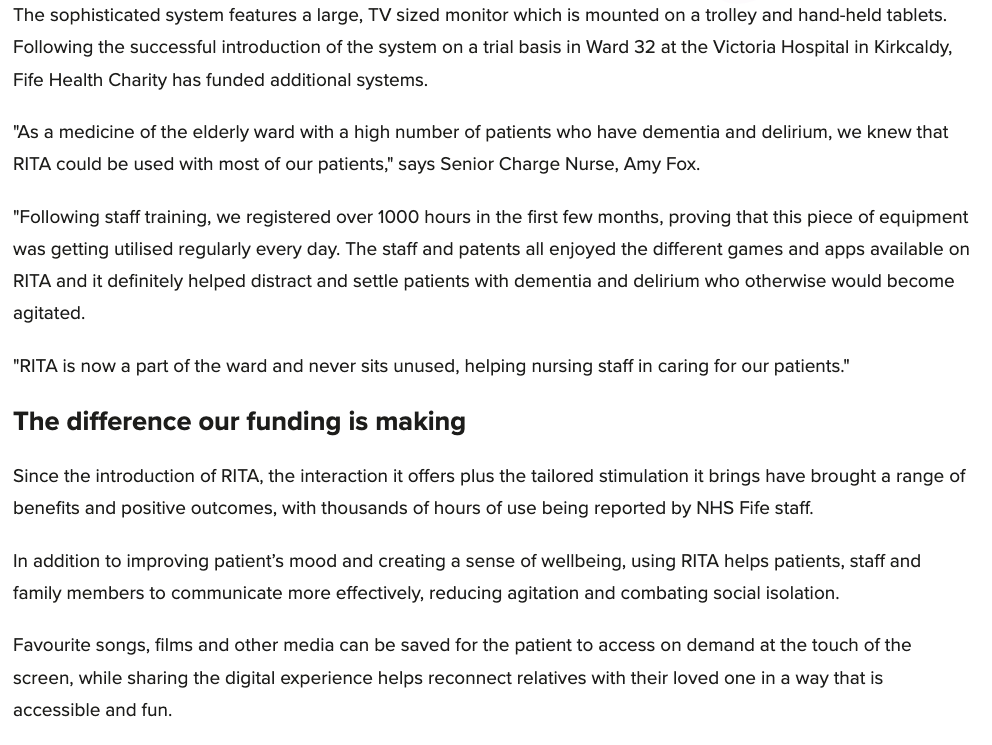 Following support from Fife Health Charity, innovative software ...